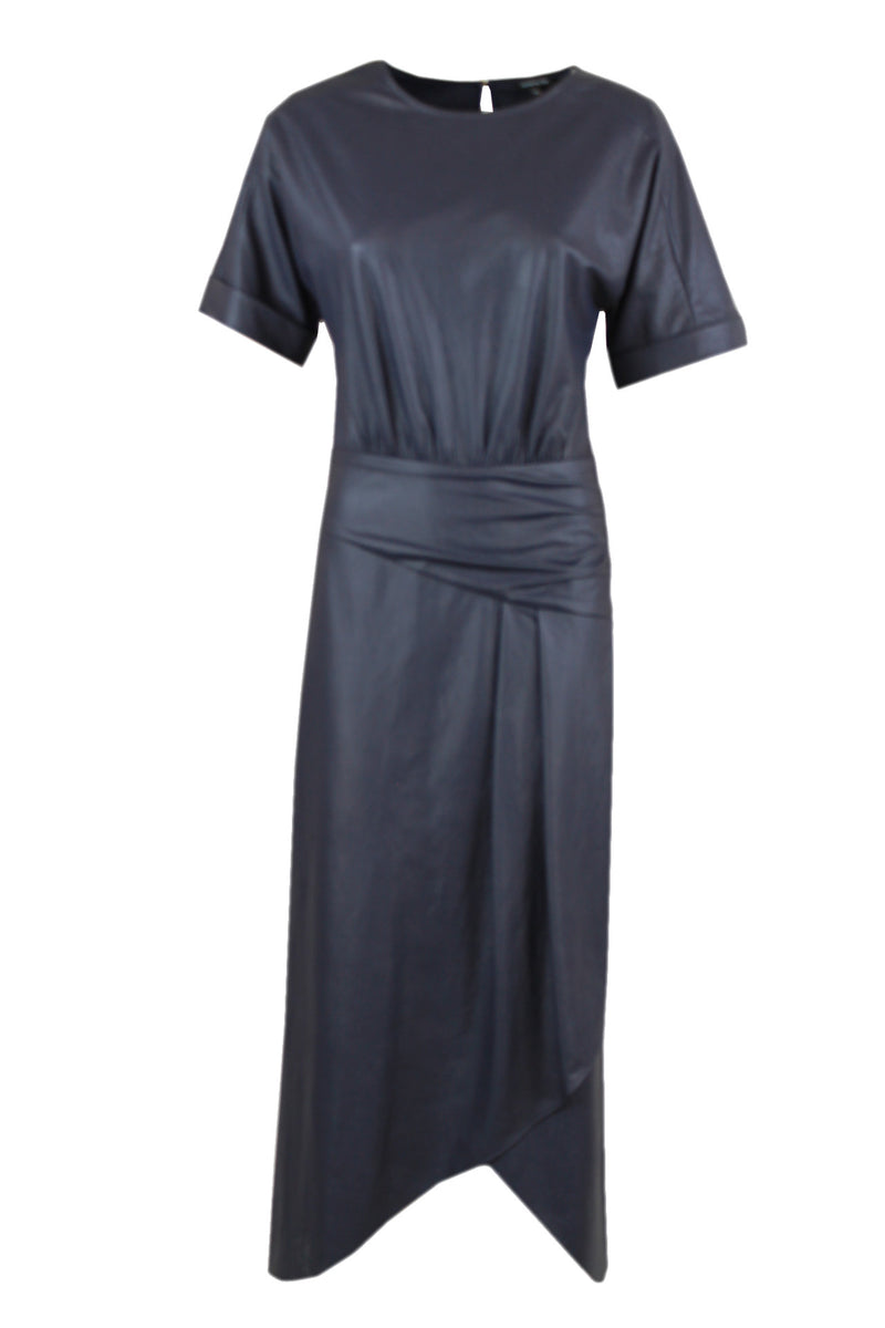 Caroline Biss leatherlook lange jurk. – Rosa Fashion Outlet